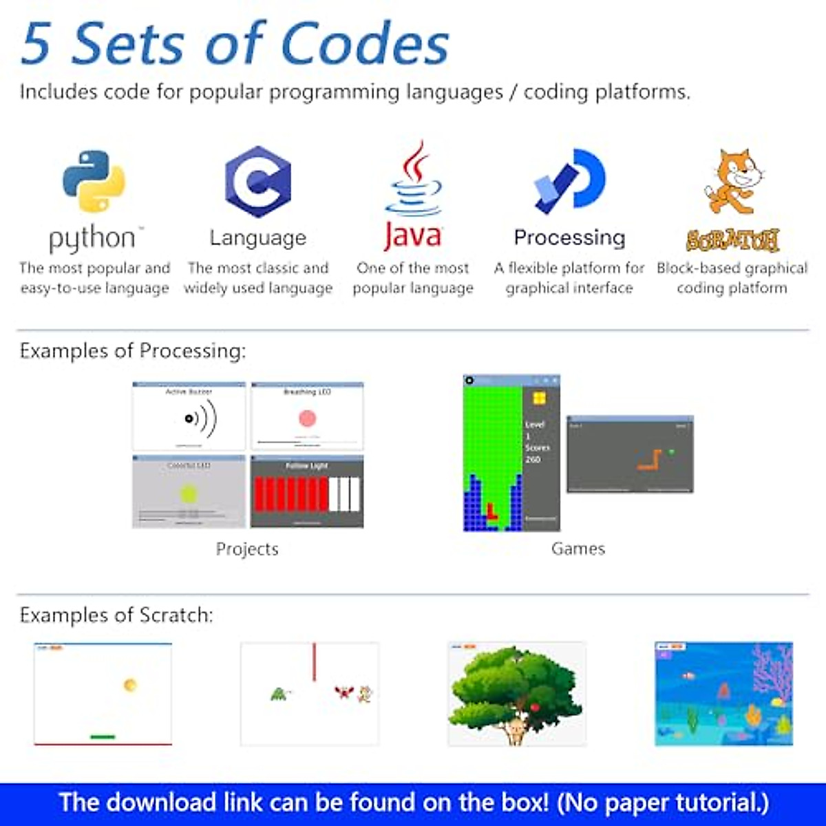 Freenove Basic Starter Kit for Raspberry Pi 5 4 B 3 B+ 400 Zero 2 W, 383-Page Detailed Tutorial, Python C Java Scratch Processing Code, 146 Items, 48 Projects (Raspberry Pi NOT Included)