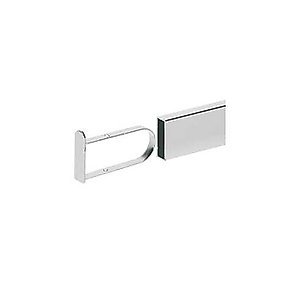 Chrome Flush End Cap for Dimensional Hangrail - Set of 2
