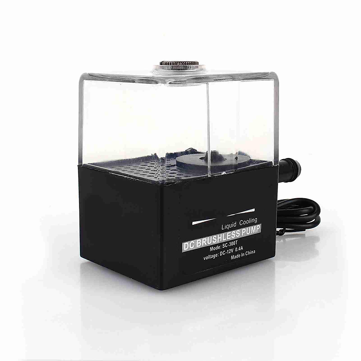 Yosoo SC-300T DC 12V Ultra-Quiet Water Cooling Pump 4W Reservoir max.300L/h for PC CPU Liquid Cooling System