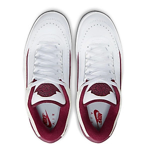 Jordan Men's 2 Retro Low Cherrywood White/Cherrywood Red (DV9956 103) - 10