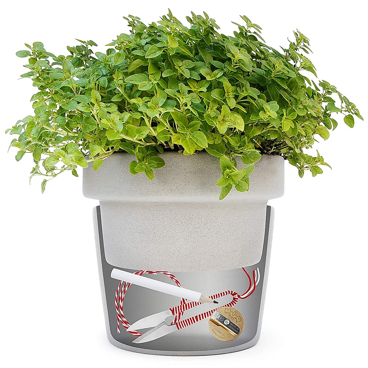 Suck UK Plant Pots Hideaway Secret Key Hider Secret Safe To Hide Keys Flower Pot With Hidden Safe & Secret Compartment Flower Pot Stash Box to Hide Your Key Set & Money Novelty Storage Safe