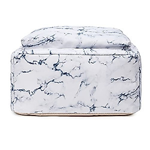 FLYMEI Marble Backpack for Girls, Cute Backpacks for School, Bookbags for Girls 15.6 Inch Lightweight Teens Backpack with Lunch Box, Laptop Backpack for School, Girls Backpacks