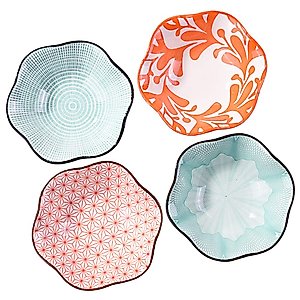 Whitenesser Soy Sauce Dish Dipping Sauce Bowl Seasoning Dishes Soy Dipping Sauce Dishes-Set of 4