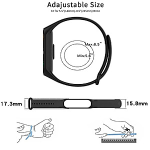 SZBAMI 8 Pack Bands Replacement for Xiaomi Mi Band 7 Strap Wristbands Compatible with Mi Band 7 Smartwatch Accessories Colorful Bracelet for Women Men Silicone Smart Watch Xiaomi MI Band 7 Wrist Band