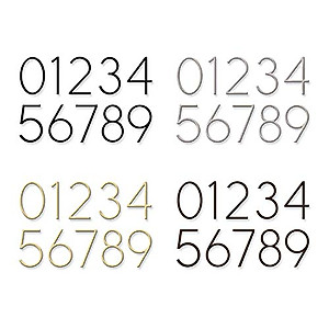 Distinctions 844719 Black Upgraded 5" Floating House Number 9