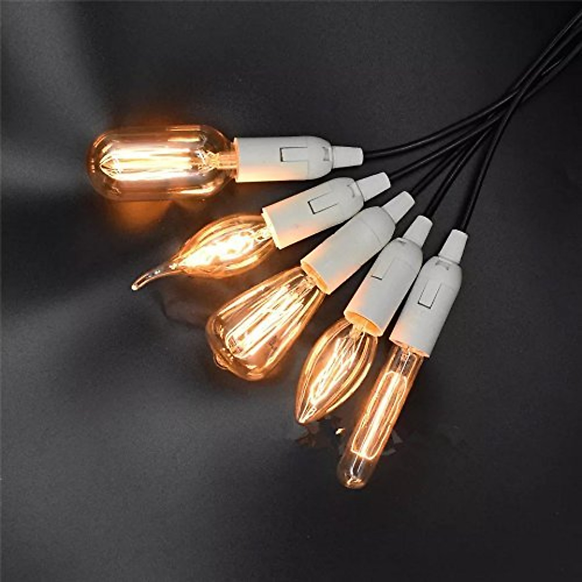 T25/T28 Candelabra Vintage Bulbs,Incandescent Filament Light Bulb,E12 Candelabra Base(40W),Light Bulbs 110-130V (40)