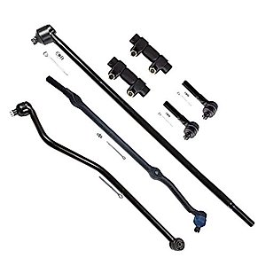 SCITOO 7pcs Suspension Kit Front Tie Rod Adjusting Sleeve Inner Outer Tie Rod End Connecting Tie Rod Track Bar Fit 1993-1998 For Jeep Grand Cherokee For Jeep Grand Wagoneer