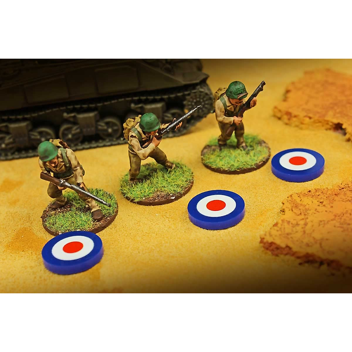 LITKO World War Two Miniature Wargames National Faction Token Game Pieces Compatible with Bolt Action (10) (United Kingdom RAF)