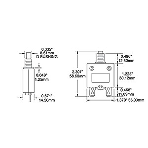 Blue Sea Systems 2131 Circuit Breaker Push BUT ST 7A
