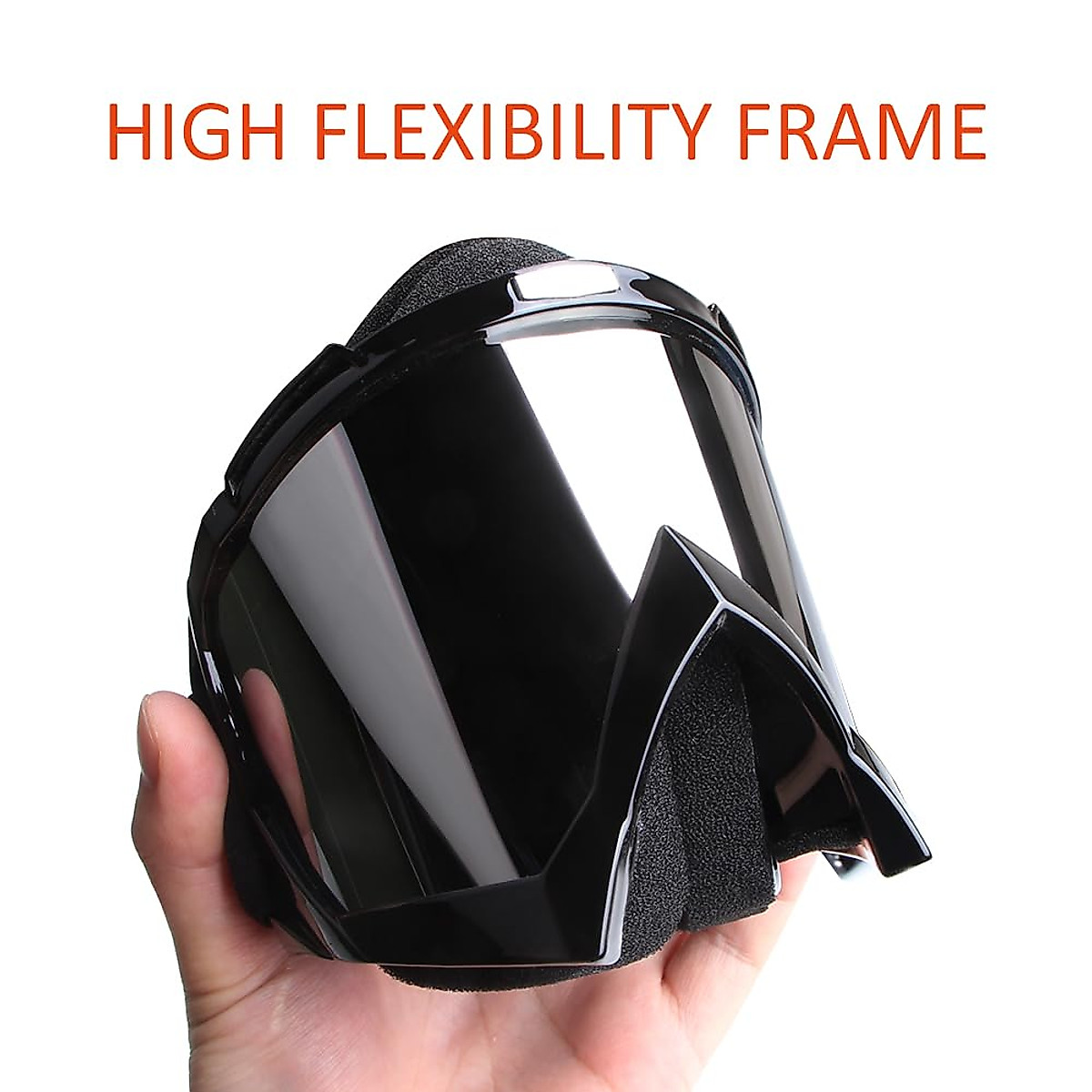 XYOP Professional Motorcycle Motocross Goggles for Men Women ATV Dirt Bike Goggles Windproof Glasses Wide Vision Powersports Goggles Racing Riding Goggles Anti-Fog Scratch Dustproof 2 Pack Clear Lens