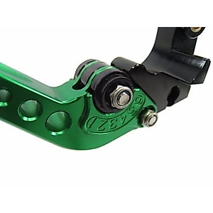 Keewor CNC Adjustable Short Brake Clutch Levers for Yamaha YZF R6 1999-2004 YZF R1 2002-2003 FZ1 FAZER 2001-2005 R6S USA VERSION 2006-2009 R6S CANADA VERSION 2007-2009 Green