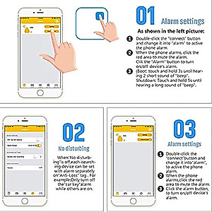 KUTTXRAS Smart Key Finder Pet Tracker Wireless Anti Lost Alarm Sensor Bidirectional Positioning for Kids，Forgetful and Old People-4 Pack with Detailed Instructions for Use