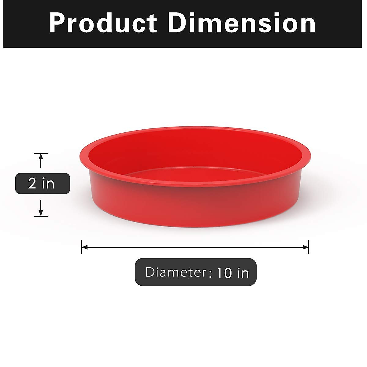 SILIVO 2x Silicone Cake Pans + 2x Silicone Muffin Pans