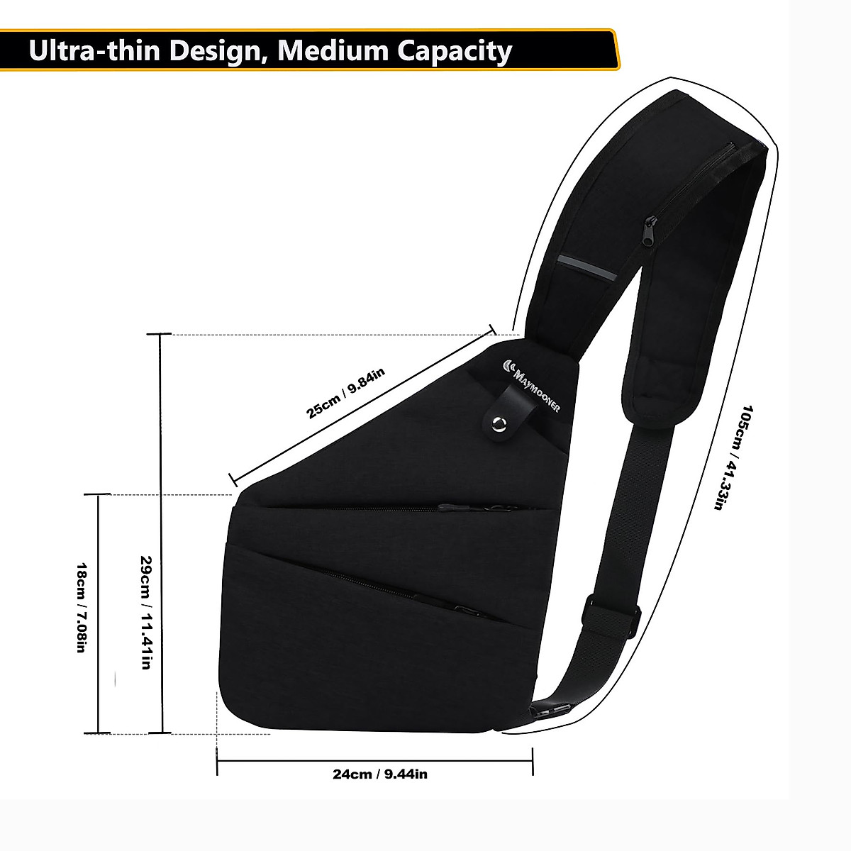 Men Small Sling Shoulder Crossbody Bag, Lightweight Anti-theft One Strap Casual Chest Bag Slim Backpack for Outdoor Walking Trip Hiking Biking Fits Up to 7.9 inch iPad Mini (Digital Camo)