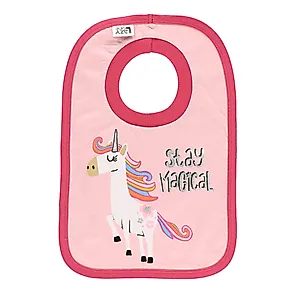LazyOne Animal-Print Baby Bibs, Cute Baby Shower Gifts, One Size, Unicorn (Stay Magical, ONE SIZE)