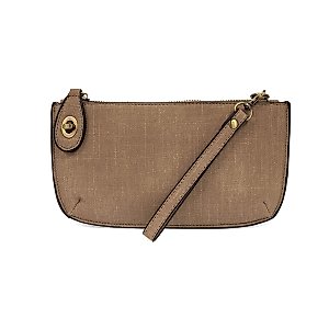 Joy Susan Women's Faux Linen Crossbody: Wristlet Clutch