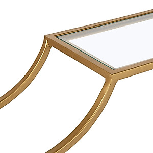 Kate and Laurel Ciel Modern Glam Metal Wall Shelf Set, Set of 2, Metallic Gold, Elegant Wall Decor and Storage