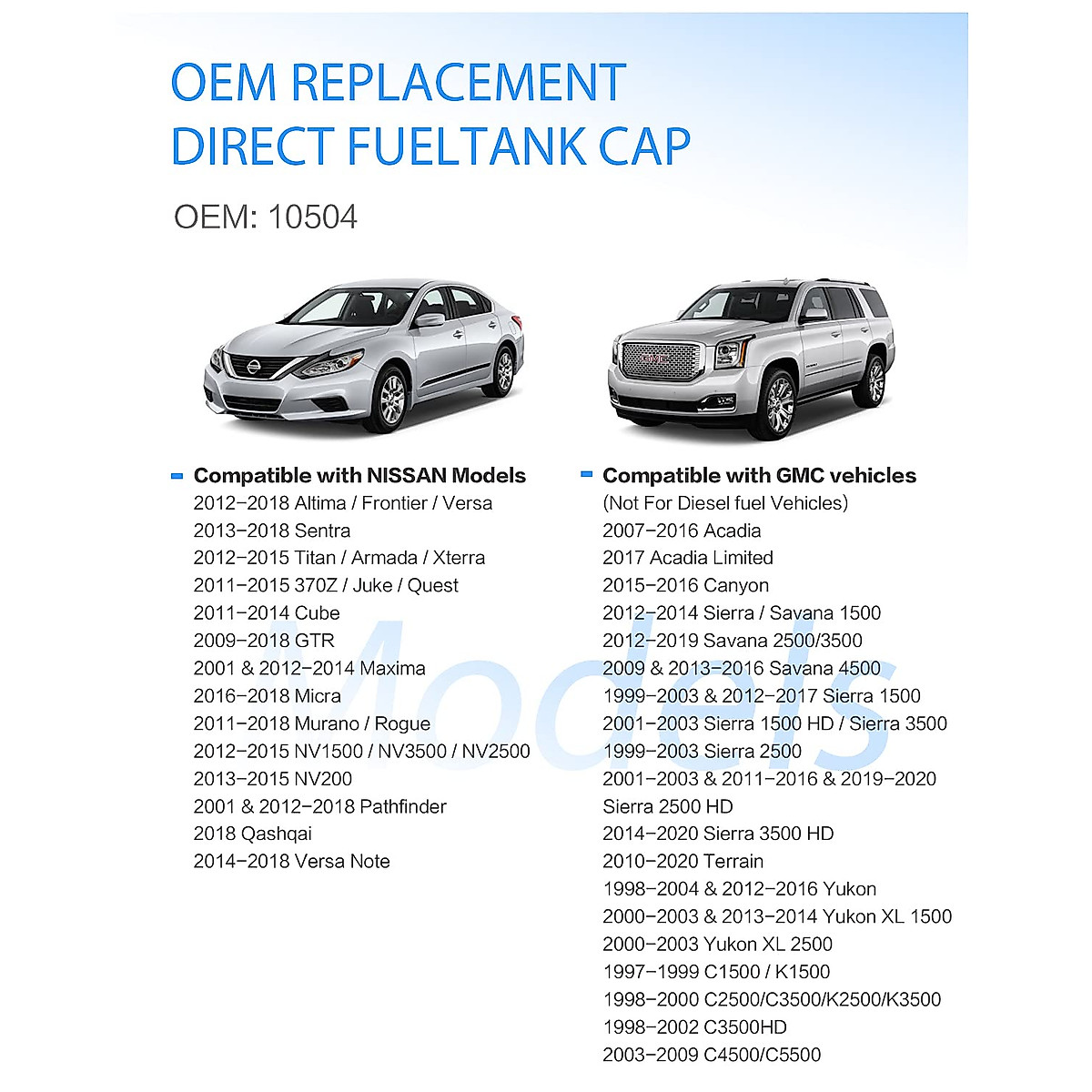 Locking Gas Cap,Lock Fuel Cap Replace10504 for Toyota 4Runner Camry Tundra Acura Tacoma Chevrolet Silverado Cruze Express Malibu Rav4 Honda CRV Nissan Altima GMC Mazda Infiniti Isuzu FJ Cruiser More