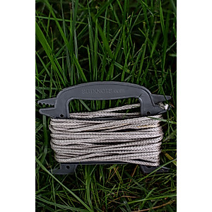 SGT KNOTS Rope Winder - Lightweight and Easy to Use Chord Storage Device for Paracord, Twine, Mason Line & Other (6" - 10 Pack, Gray)
