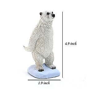 Homewy Polar Bear Phone Stand for Desk, Cute Animal Smartphone Mount Holder for iPhone 13/12/Max Samsung Huawei Xiaomi iPad, 2 in 1 Mobile Phone Holder Desk Decorations