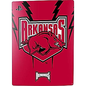 Skinit Decal Gaming Skin Compatible with PS5 Console - Officially Licensed Arkansas Razorbacks Design