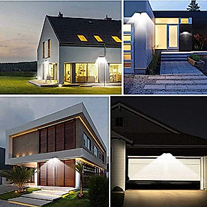 Solar Sensor Lights Outdoor 30 LED Waterproof Security Solar Motion Sensor Wall Lights for Fence Patio Deck Yard Garden with Motion Activated Auto On/Off