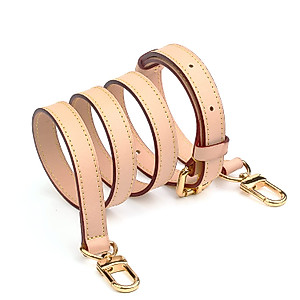 jiesinlov Vachetta Leather Replacement Crossbody Bags Strap Adjustable Shoulder Strap for Speedy 20 25 (0.70Width Adjustable 39.4-47.2Length)