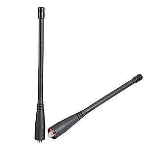 Bingfu Dual Band VHF UHF 136-174MHz 400-470MHz Ham Radio Antenna Handheld Two Way Radio Walkie Talkie SMA Female Soft Antenna 2-Pack for Kenwood Wouxun Baofeng BF-F8HP UV-5R UV-82 BF-888S GT-3 Radio