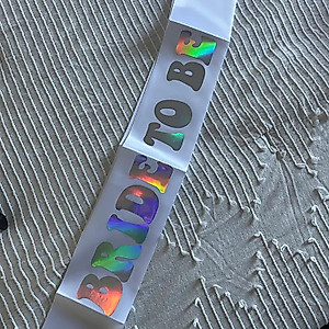 QPARTYFIRE Bachelorette Party Disco Themed Sash,Bride to Be Sash,Bachelorette Party Sash for Disco Ball Disco Theme Last Disco Space Cowgirl Sash