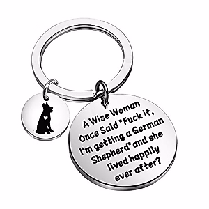 TGBJE German Shepherd Gift A Wise Women Getting a German Shepherd She Lived Happily Ever After German Shepherd Mom/Dad Gift (German Shepherd)