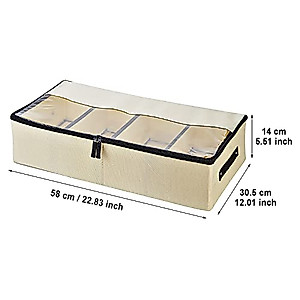 TUNKENCE Transparent Shoe Box Storage Box Space Saving Bed Bottom Shoe Cabinet Household Proof Shoe Organizer Kitchen Storage