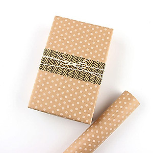 Aimto Wrapping Paper Birthday Wrapping Paper Sheets,Kraft Gift Wrapping Paper Set, for Birthday, Party,DIY Decorations, Baby Shower Wrap,4 Sheets-20 X 28 inches