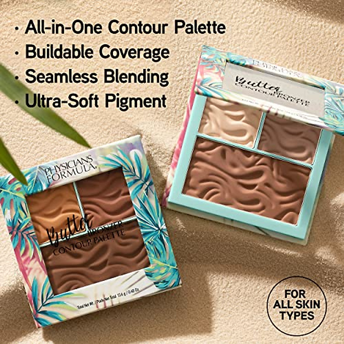 Physicians Formula Butter Bronzer Contour Palette, Light/Medium, 0.48 Ounce (Pack of 1)