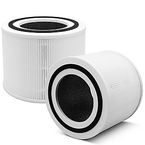 Sinnya 2 Pack Core 300 Replacement Filter Compatible with LEVOIT Core 300, Core 300-RF, Core 300S, 3-in-1 H13 Grade Core 300 Filter, Part # Core 300-RF (2 Pack)
