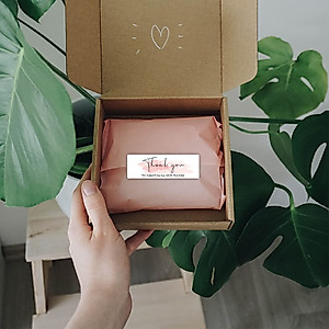 240pcs Thank You Stickers Pink, 2 Rolls 3‘’ x 1" Thank You for Supporting My Small Business Stickers Adhesive Small Business Label Stickers Decorative Sticky Label for Cards, Gifts, Bags Boxes