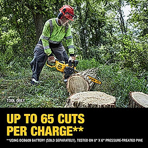 DEWALT 60V MAX Cordless Chainsaw, 18 in., Tool Only (DCCS672B)