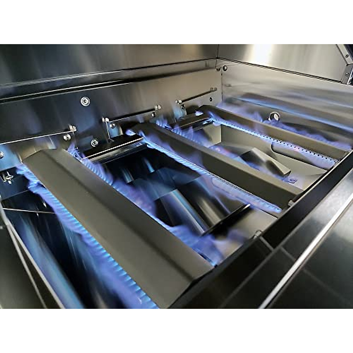 Heavy Duty Cast Stainless Steel 304 Gas Grill Burner Replacement Parts Outdoor Premium Gas BBQ Grill Burner for Bull Lion Cal Flame Blaze Aussie Bakers Chefs Turbo Coyote Jenn Air Nexgrill Charbroil