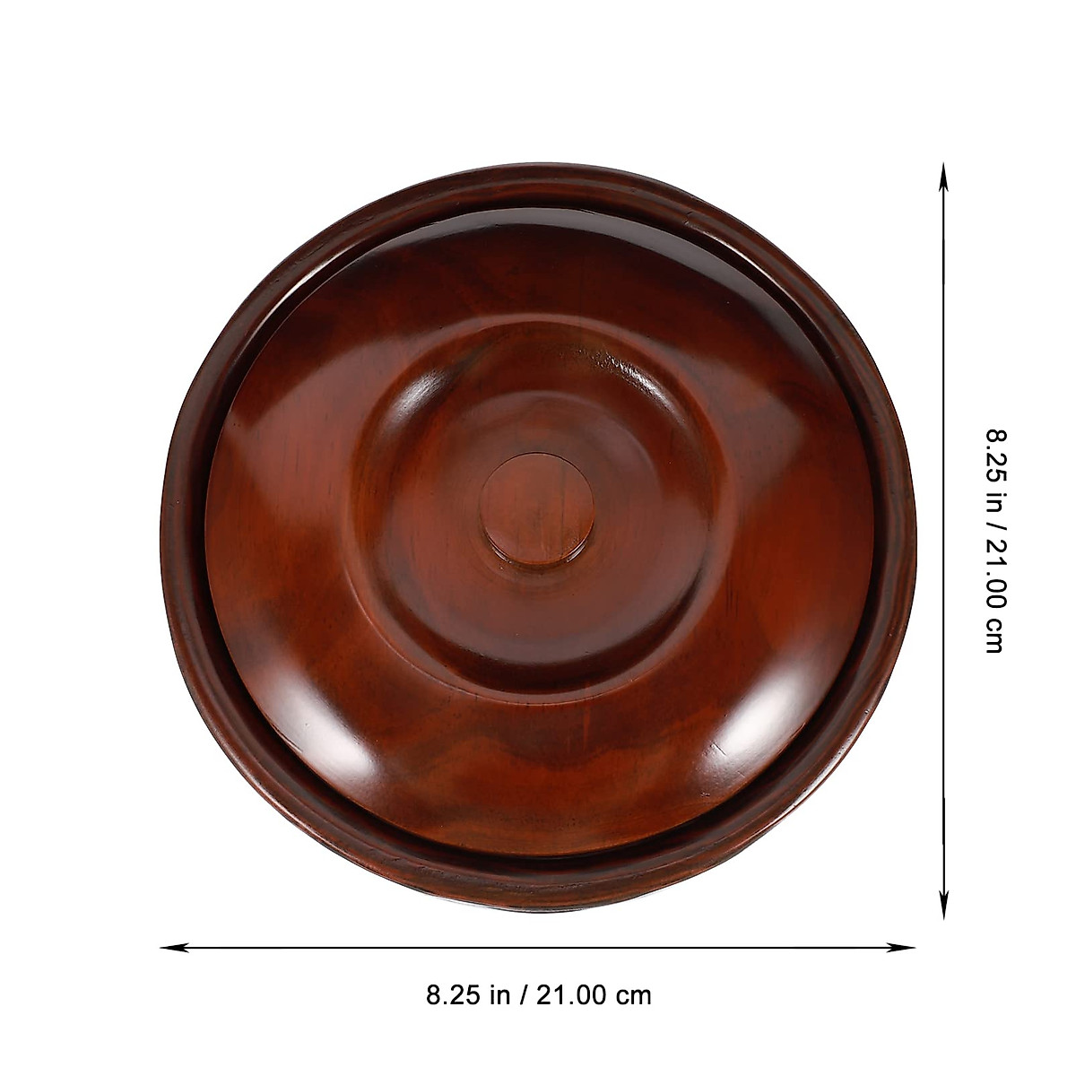 DOITOOL Wood Serving Bowls with Lid, Tableware Wooden Serving Bowls for Salad, Candys, Snack, Nuts Serving Container Condiment Container (8.25x8.25x2.85 Inch)