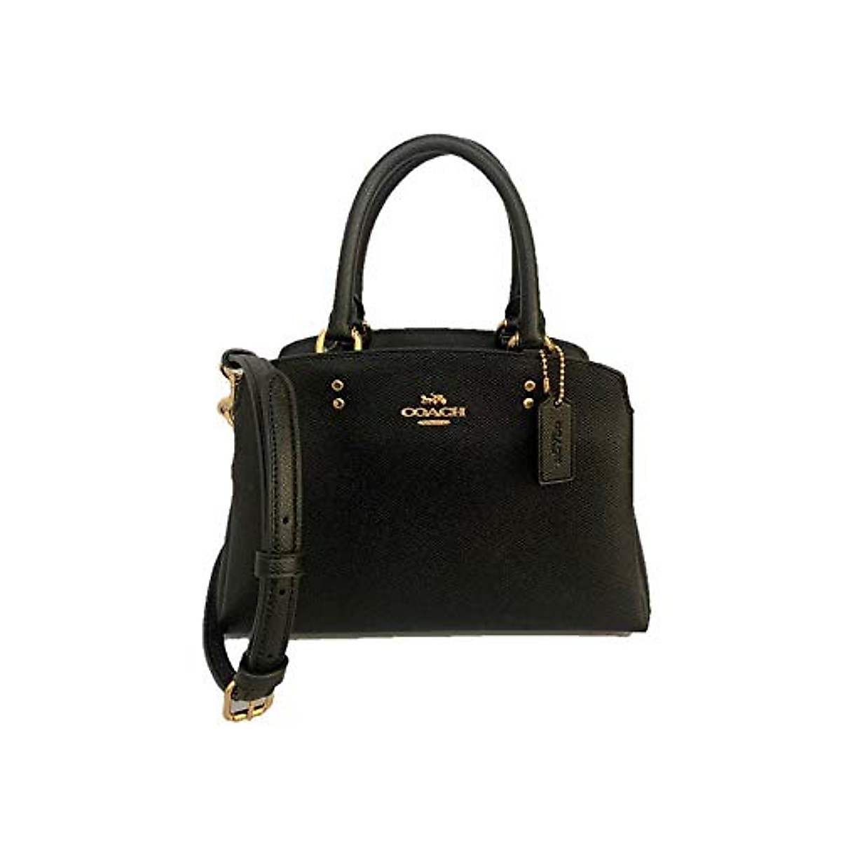 Coach Crossgrain Leather Mini Lille Carryall Satchel - Black, Small