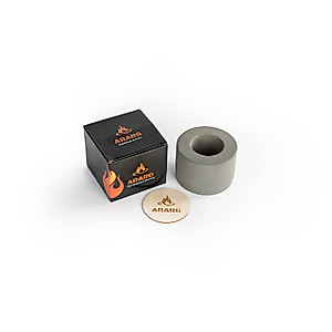 Ararg Tabletop Fire Pit Smores Maker Tabletop Fireplace Smokeless Fire Pit Personal Firepit Indoor Fireplace Isopropyl Alcohol Ethanol Fire Pit Bowl Mini Fireplace House Warming Gift