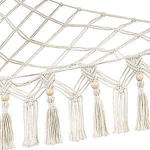 Isuesee Stuffed Animal Net or Hammock Macrame Toy Holder with String Lights Wall Mounted Hanging Corner Toys Storage Organizer Boho Decor for Nursery Kids Room