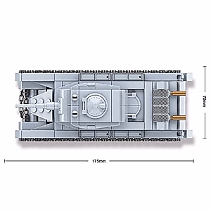 General Jim's Military Brick Building Set - WW2 Russian BT-7 Cavalry Army Tank Building Blocks Model Kit for Military, History Enthusiast, Teens and Adults