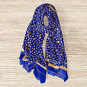 Bad Bananas BBGreek Sigma Gamma Rho Official Vendor - Crepe Shawl Scarf - Dots on Dots - SGRho - Sorority Paraphernalia