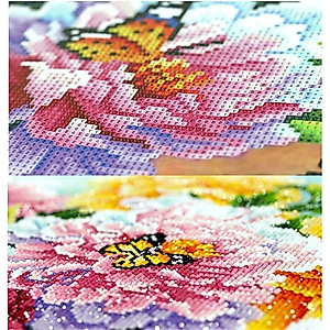 DIY 5D Full Drill Little Angel Girl Wing Picture Landscape Square Diamond Art Painting by Number Kits Religious for Adults & Crystal Rhinestone Cross Stitch for Wall Decor Gift (40x30cm/16x12in)