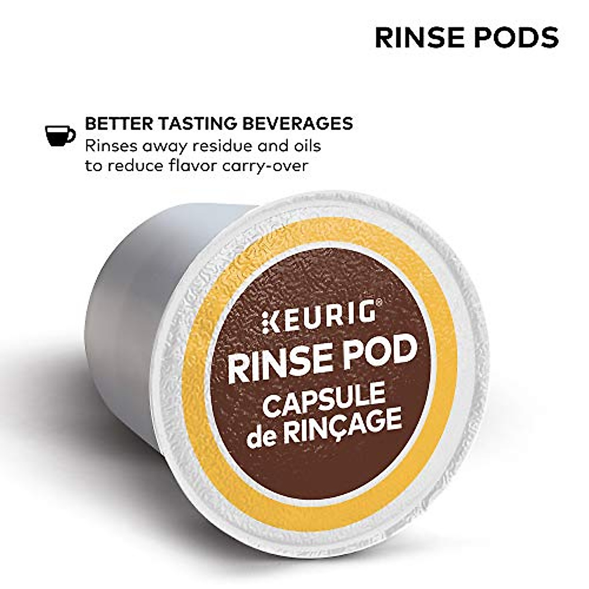 Keurig Rinse Pods, Reduces Flavor Carry Over, Compatible with Keurig Classic/1.0 & 2.0 K-Cup Pod Coffee Makers, 10 Count (Pack of 6)