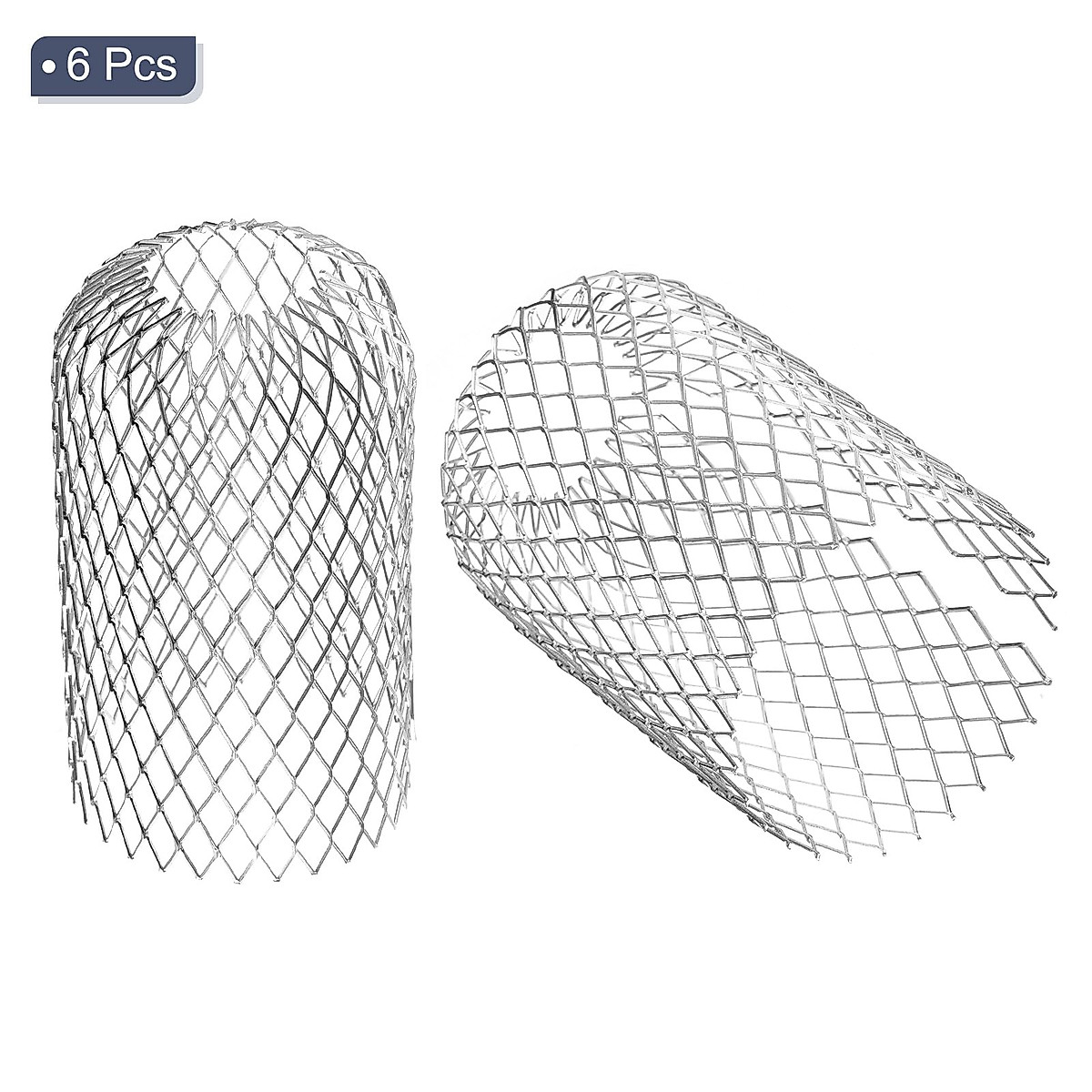 uxcell Gutter Guard, 3.14 Inch Down Pipe Gutter Balloon Guard Filter Strainer for Leaves Roof Screen Leaves Debris, Pack of 6