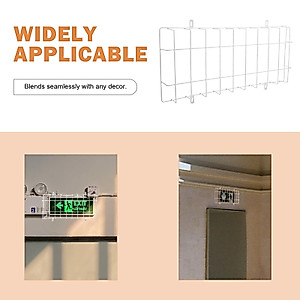SOLUSTRE Exit Sign Damage Stopper Metal Wire Guard Exit Sign Damage Cage Wall Mounted Emergency Light Protective Covers for Exit Sign or Emergency Light