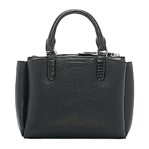 Calvin Klein Rita 2 in 1 Organizaional Mini Bag Crossbody, Black/Silver