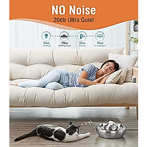 oneisall Cat Water Fountain,3.6L /123OZ Automatic Stainless Steel Pet Water Fountain for Dog Cat,Dog Water Bowl Dispenser with Ultra-Quiet Pump for Multiple Pets