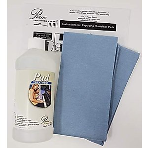 Dampp Chaser Piano Humidifier Pad Treatment 16 oz Bottle with BONUS Two Replacement Humidifier Pads